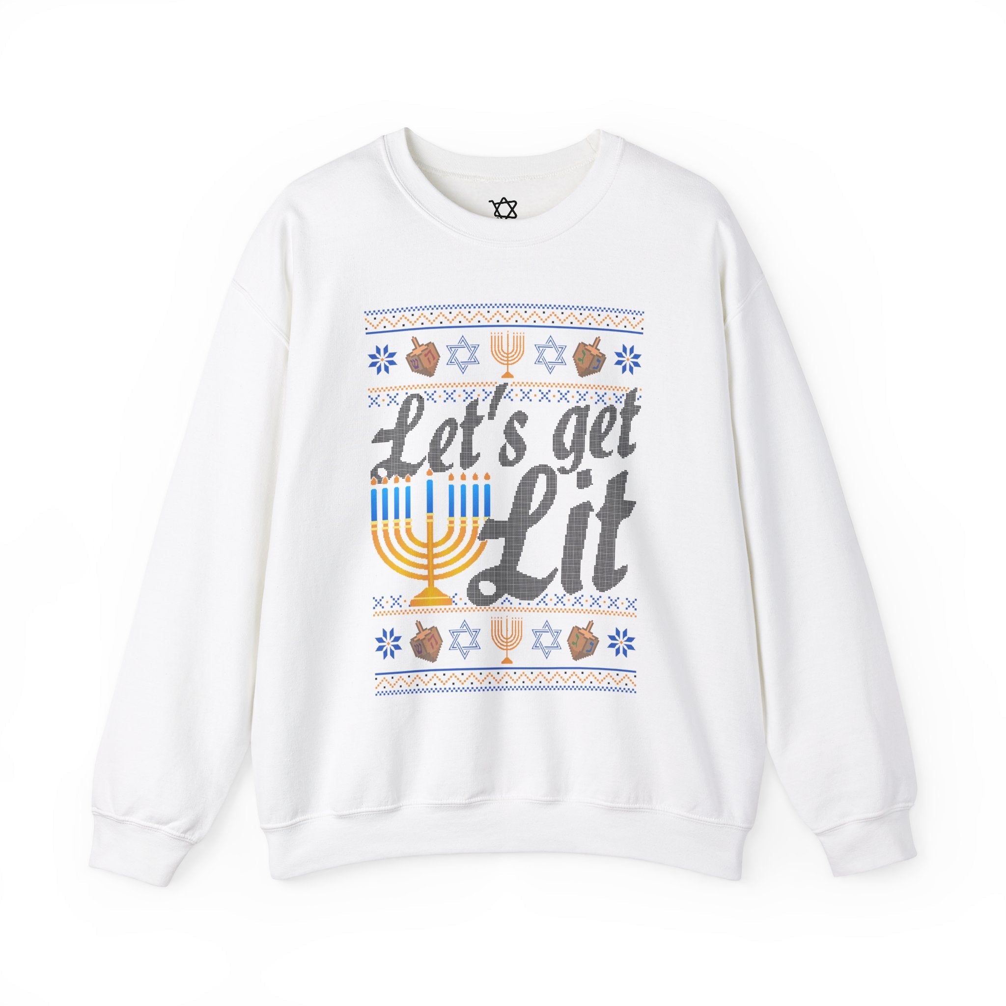 Let's Get Lit Ugly Hanukkah Sweater – Shop Israel