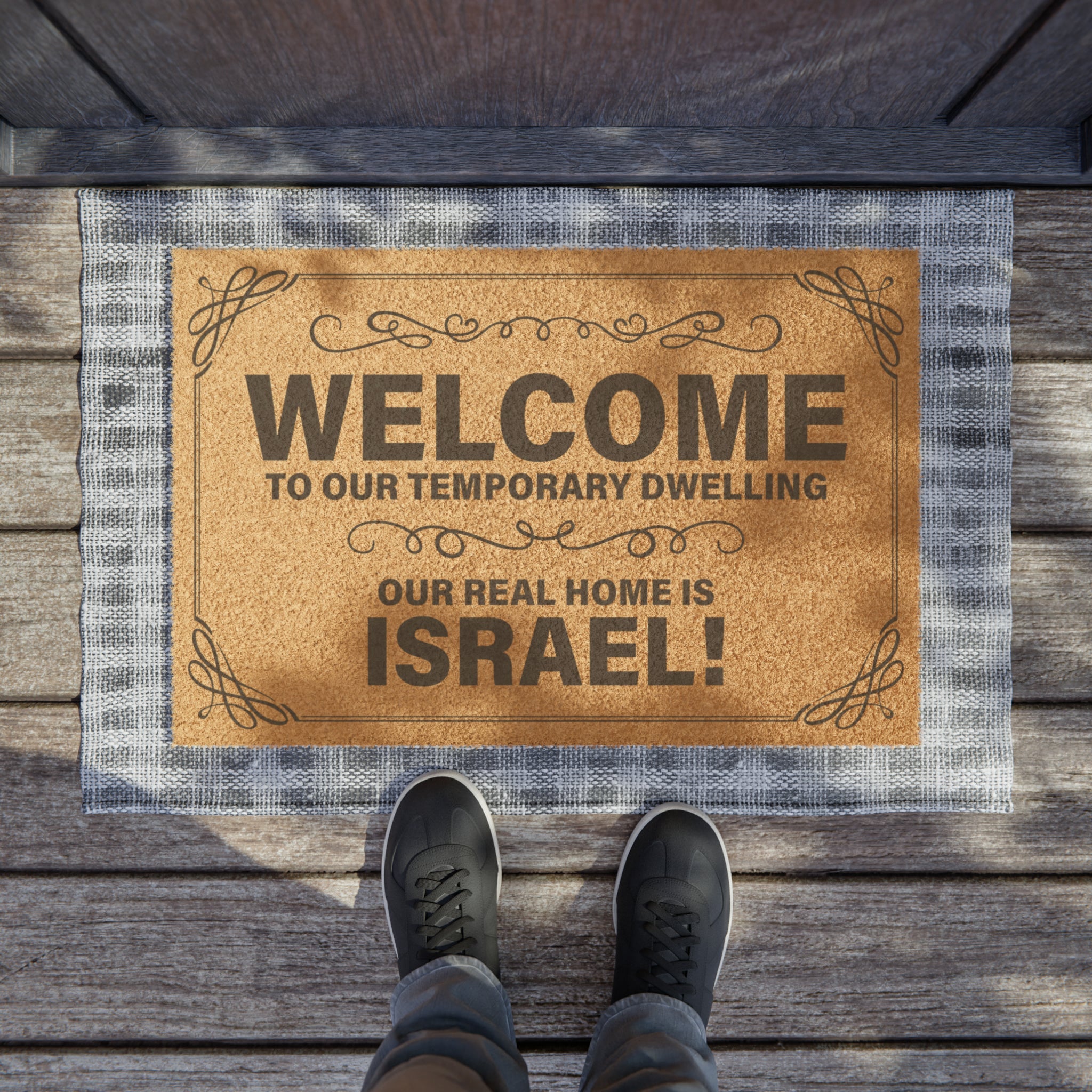 Our Real Home is Israel Doormat | Shop Israel