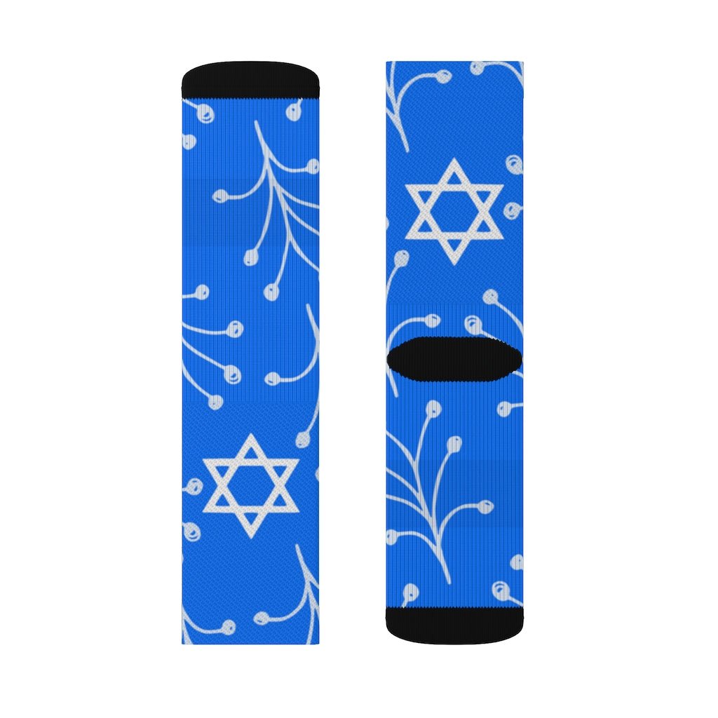 Star of David Floral Socks - Support Israel | Shop Israel
